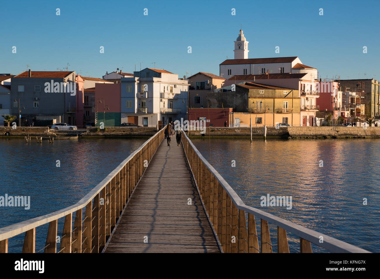 Lesina (Puglia, Italy) - Lesina Lake, the bridge between the lake and ...