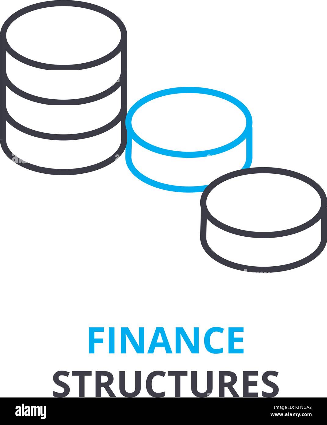 finance structures concept , outline icon, linear sign, thin line ...
