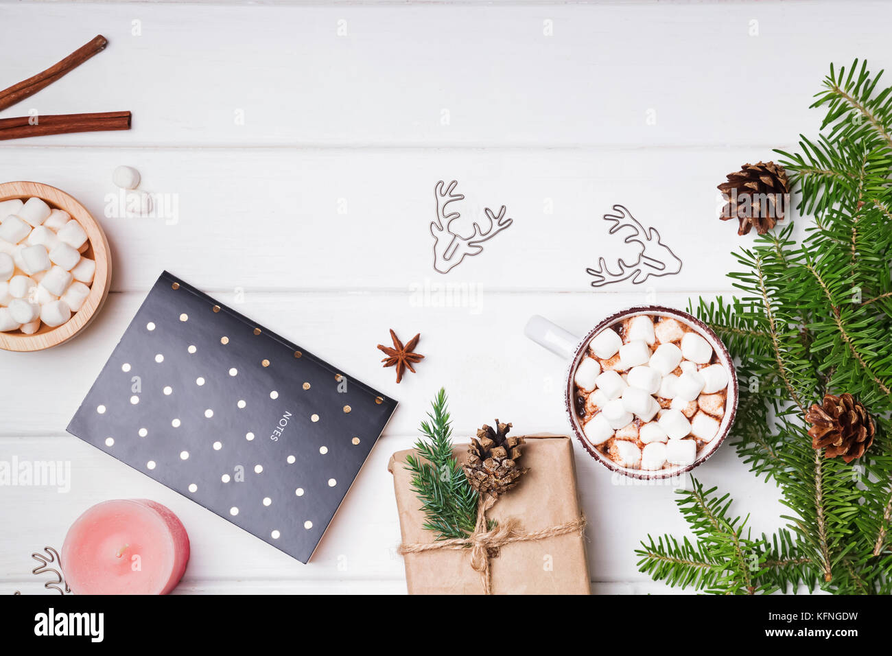 Hot cocoa fir branches hi-res stock photography and images - Alamy