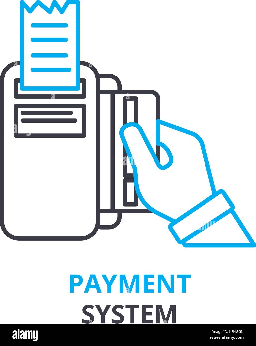 payment system concept , outline icon, linear sign, thin line pictogram ...
