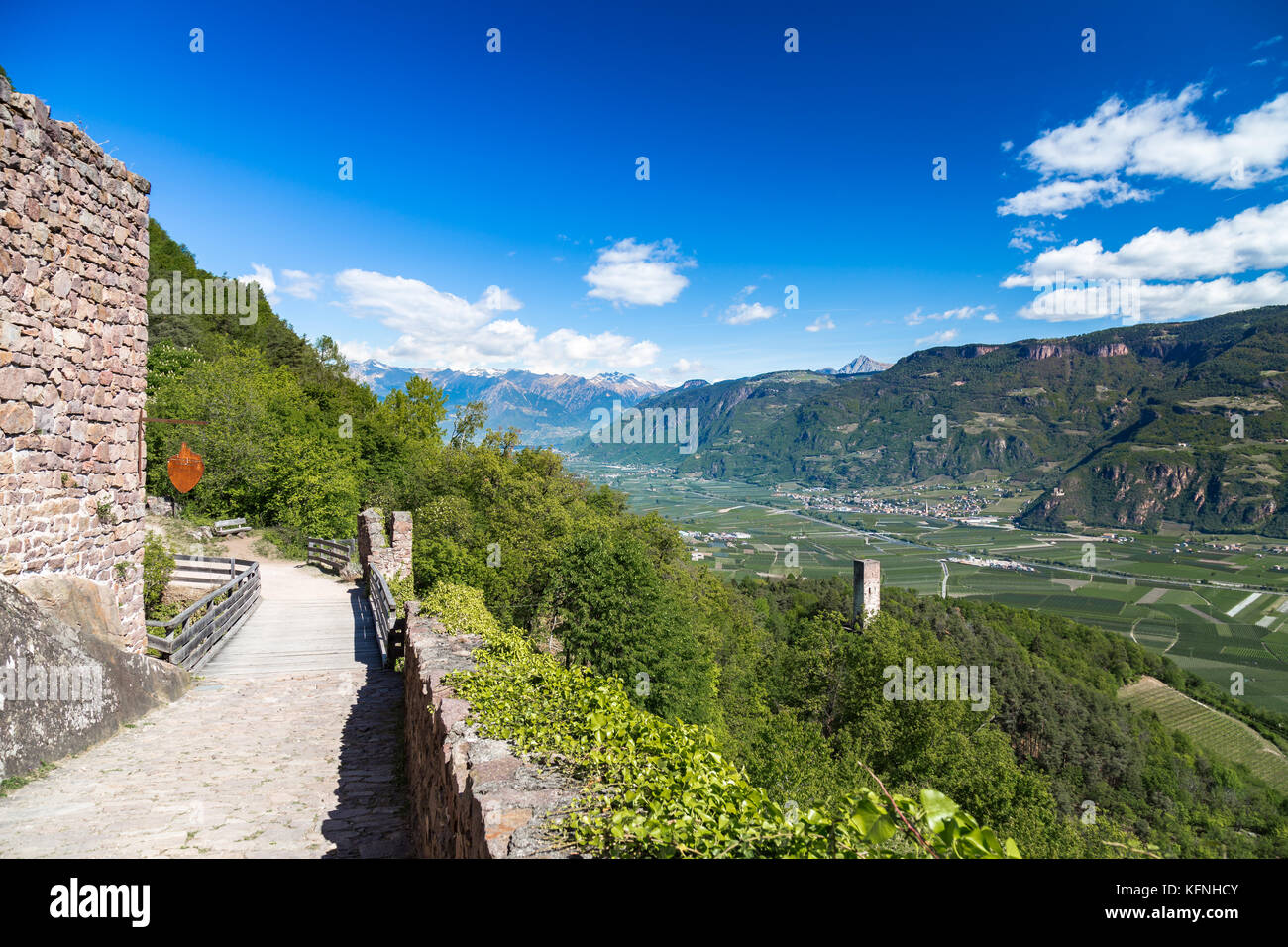 Three Castle walk, South Tyrol Stock Photo - Alamy