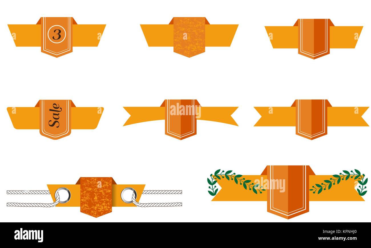 Ribbon badges hi-res stock photography and images - Alamy