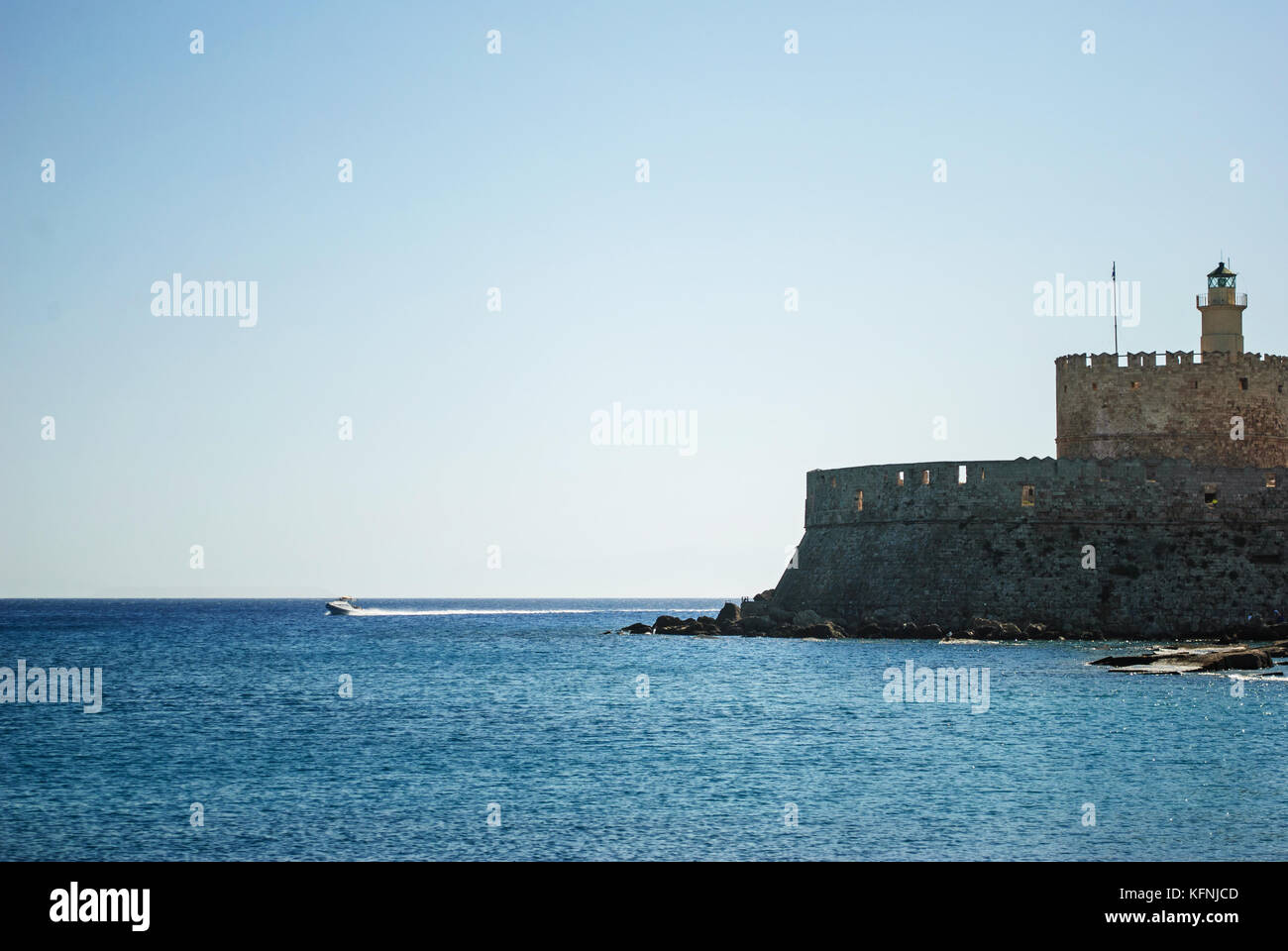 Mandraki harbor rodos rhodes hi-res stock photography and images - Alamy