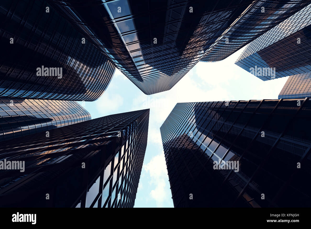 Aerial bottom up panoramic view hi-res stock photography and images - Alamy