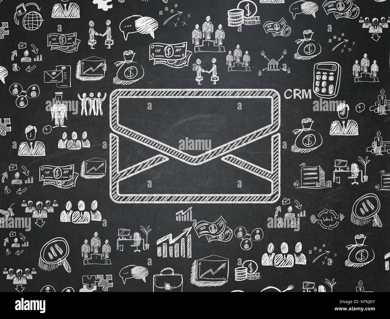 Business concept: Email on School board background Stock Photo - Alamy