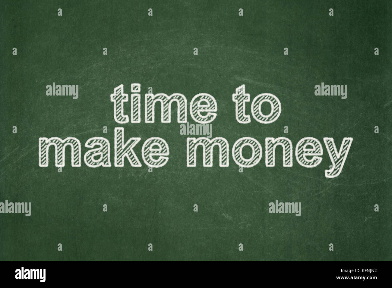 Finance concept: Time to Make money on chalkboard background Stock ...