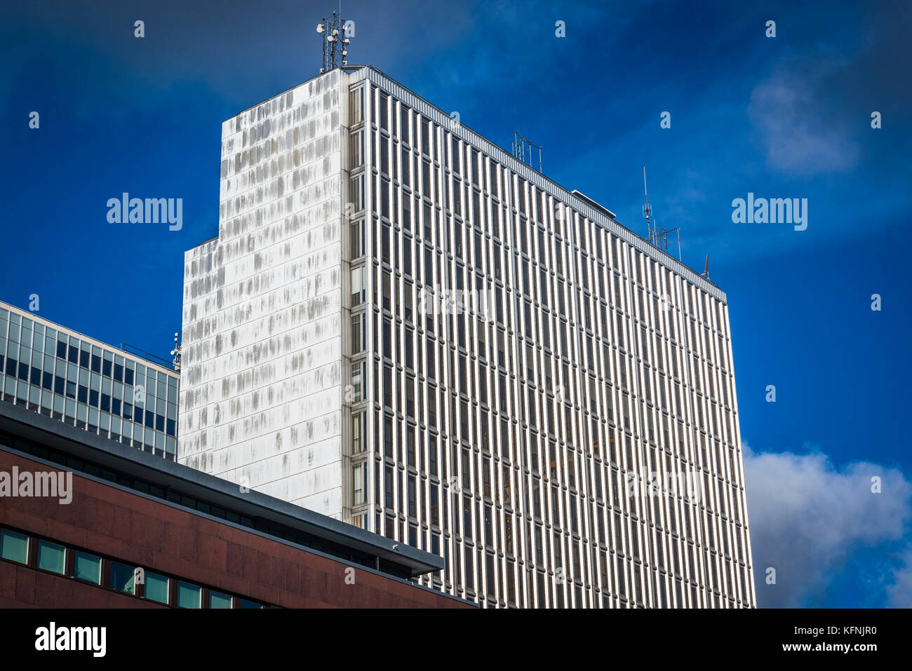 Hotorget building or Hötorgshusen, high-rise office building, Stockholm ...