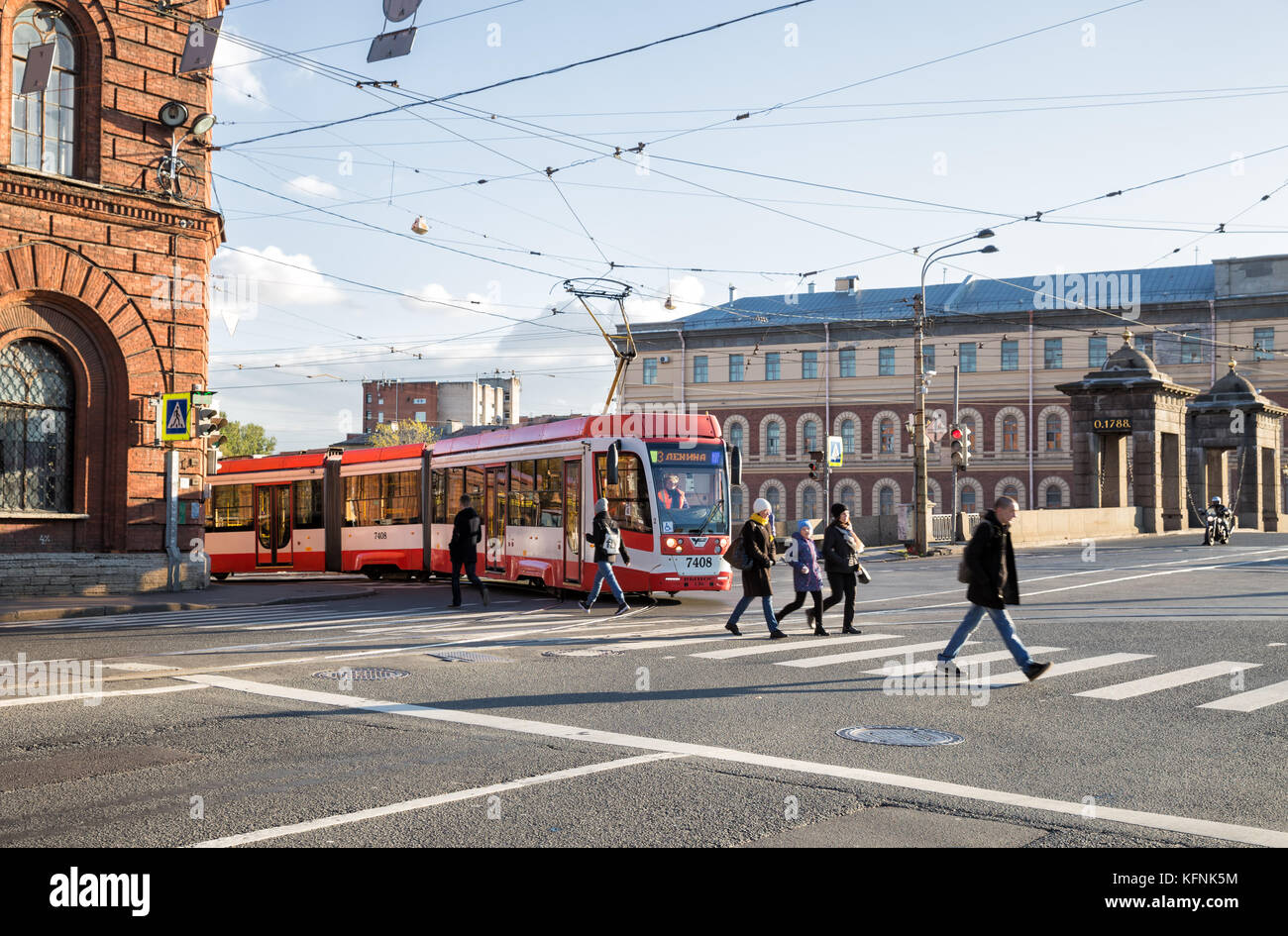 Russian tramway hi-res stock photography and images - Alamy
