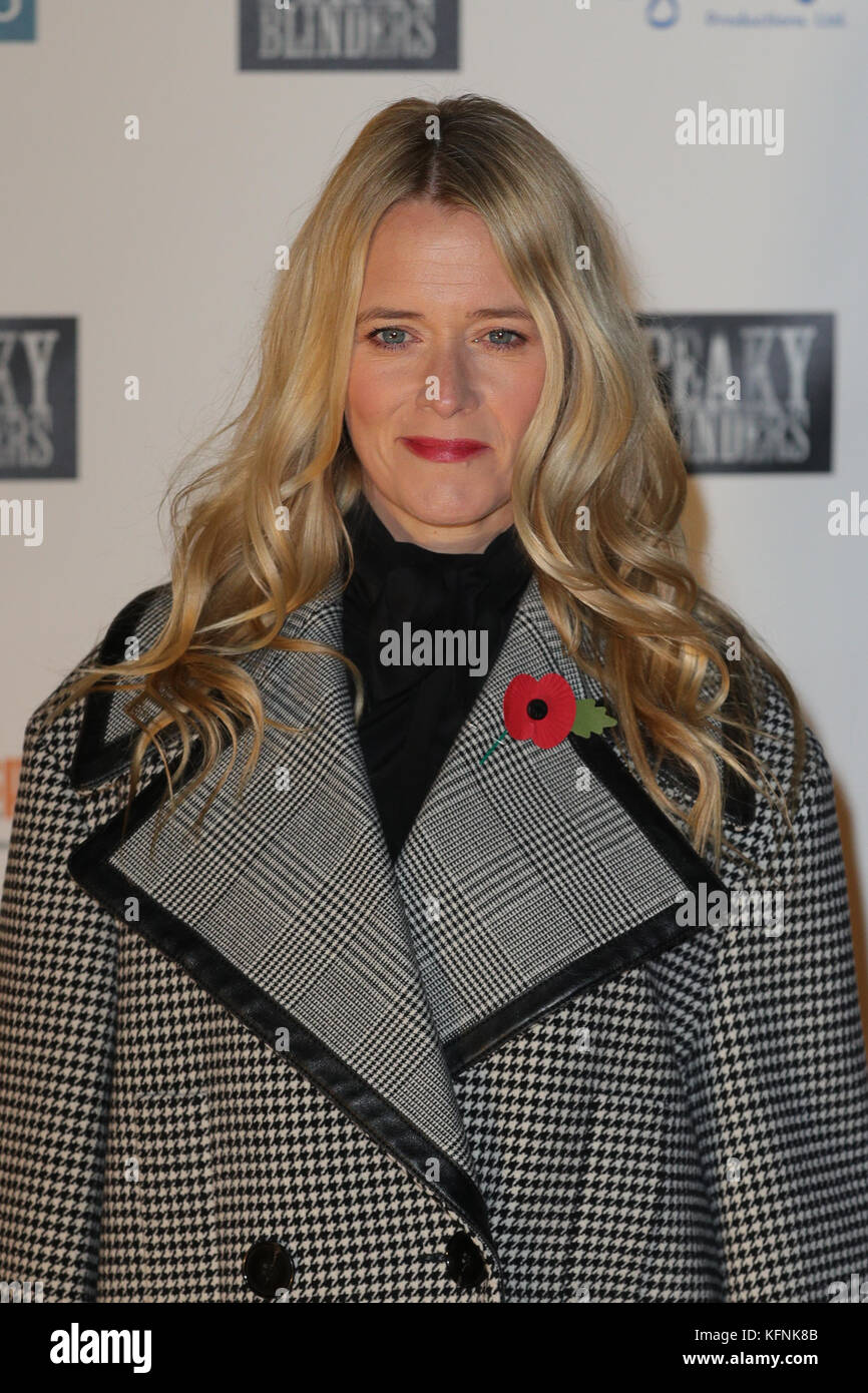 Edith Bowman attending the Peaky Blinders Series Four premiere at ...