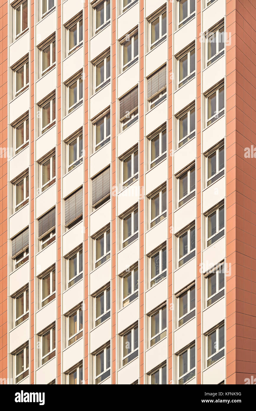 pattern of crowded building windows background Stock Photo - Alamy