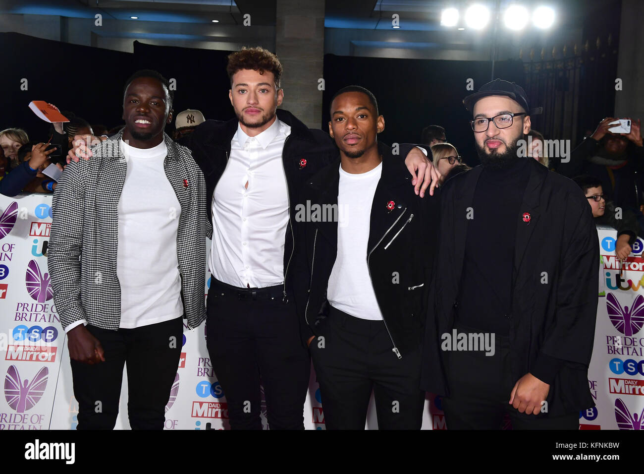 Rak-Su attending The Pride of Britain Awards 2017, at Grosvenor House ...