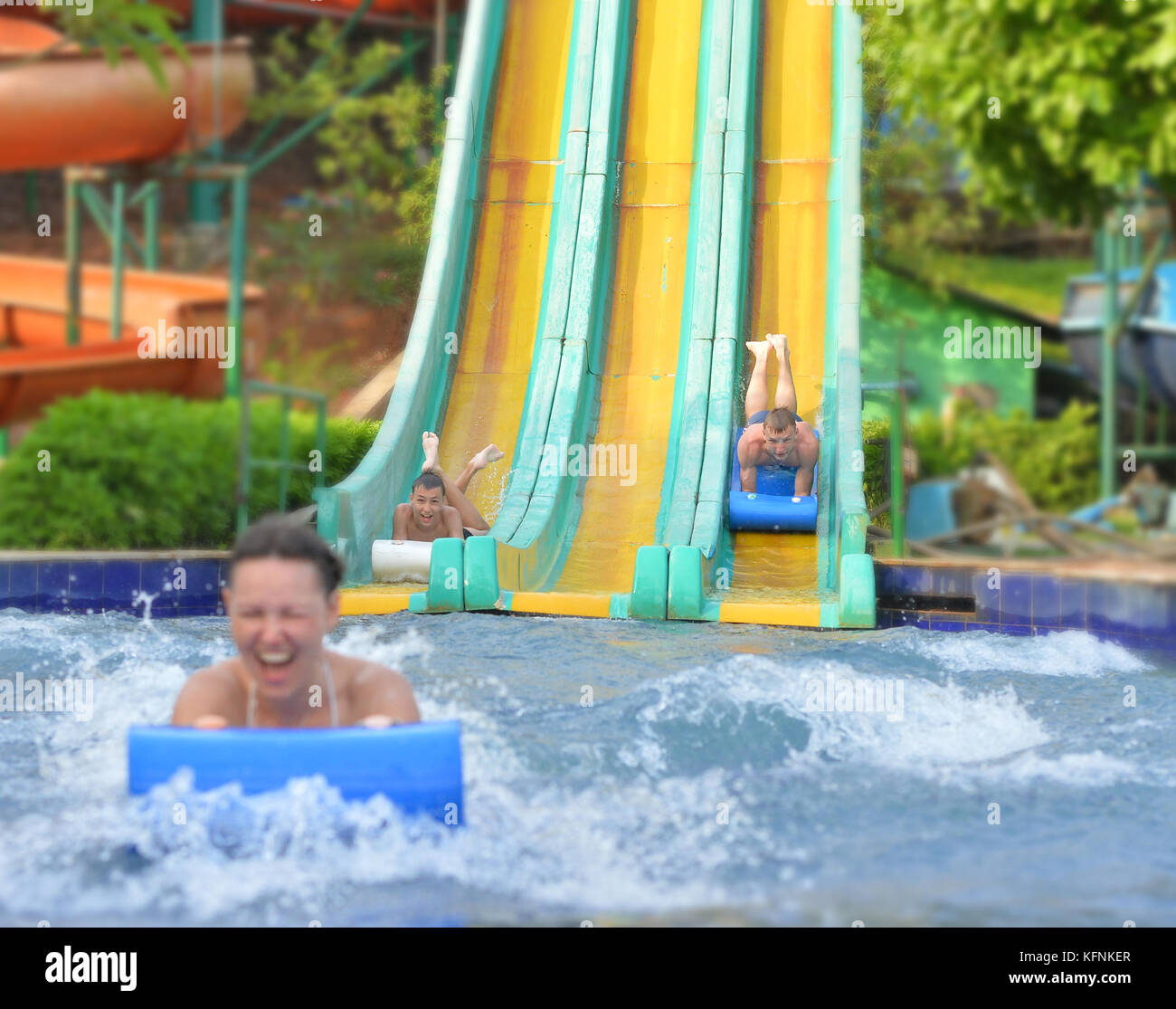 Aqua park children hi-res stock photography and images - Alamy