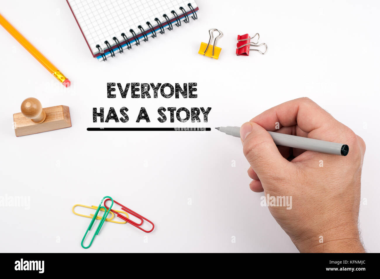 Everyone has a story hi-res stock photography and images - Alamy
