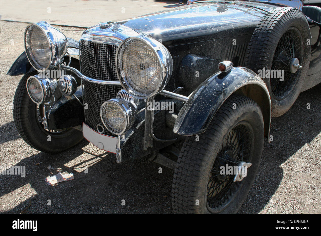 Car. Details. / Part of an old car close up Stock Photo - Alamy