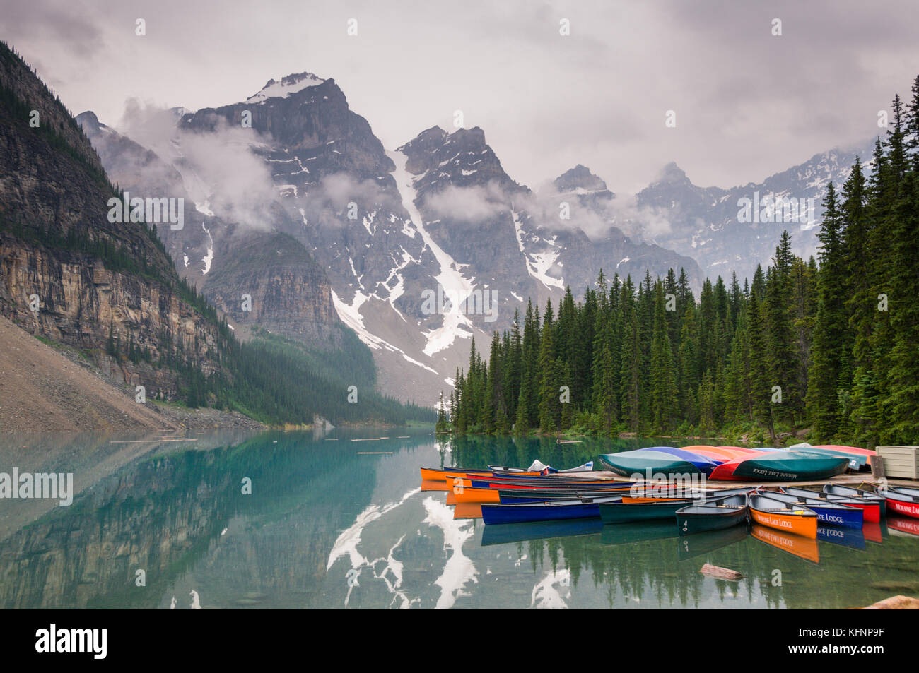 Moraine lake island hi-res stock photography and images - Alamy