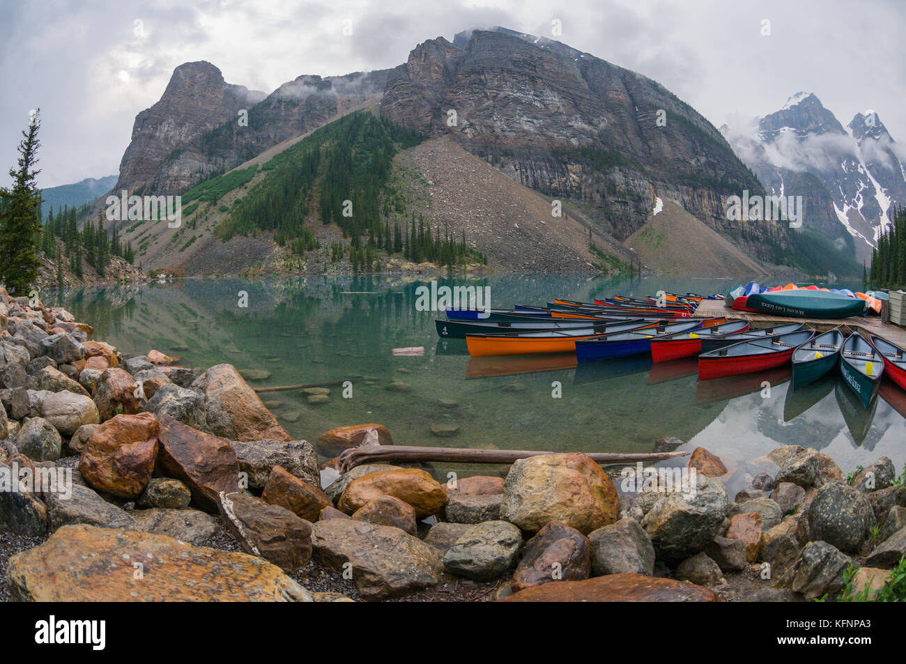 Moraine lake island hi-res stock photography and images - Alamy