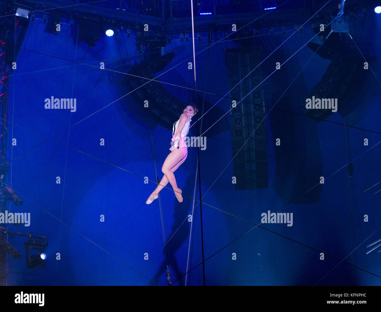 New York, United States. 29th Oct, 2017. Estefani Tuniziani performs ...