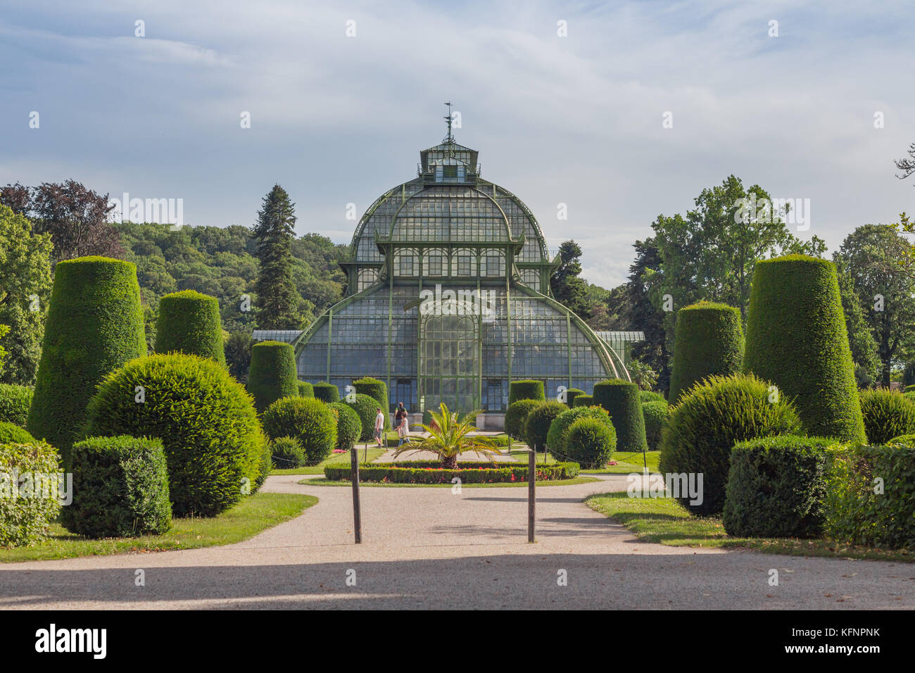 Palmenhaus Greenhouse in the Schonbrunn Garden Vienna Austria 11.July ...