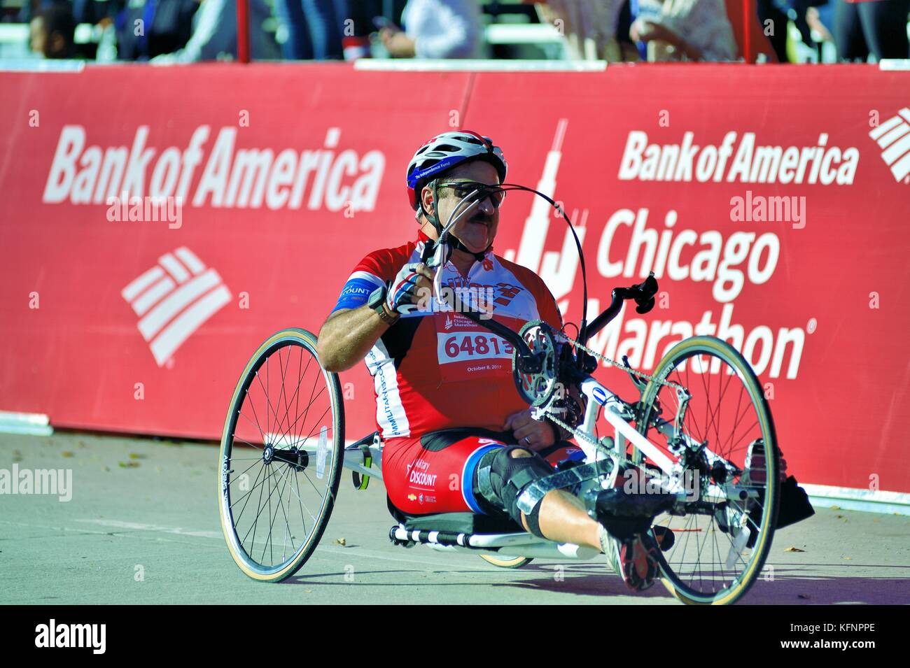 Handcycle athlete Rick Weisbrod of New York City and the United States ...