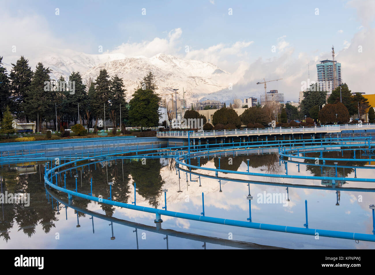 Tehran International Permanent Fairground Pool with Off Fountains ...