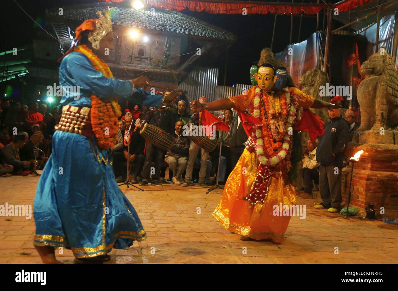 Nepalese traditional dance festival nepal hi-res stock photography and ...