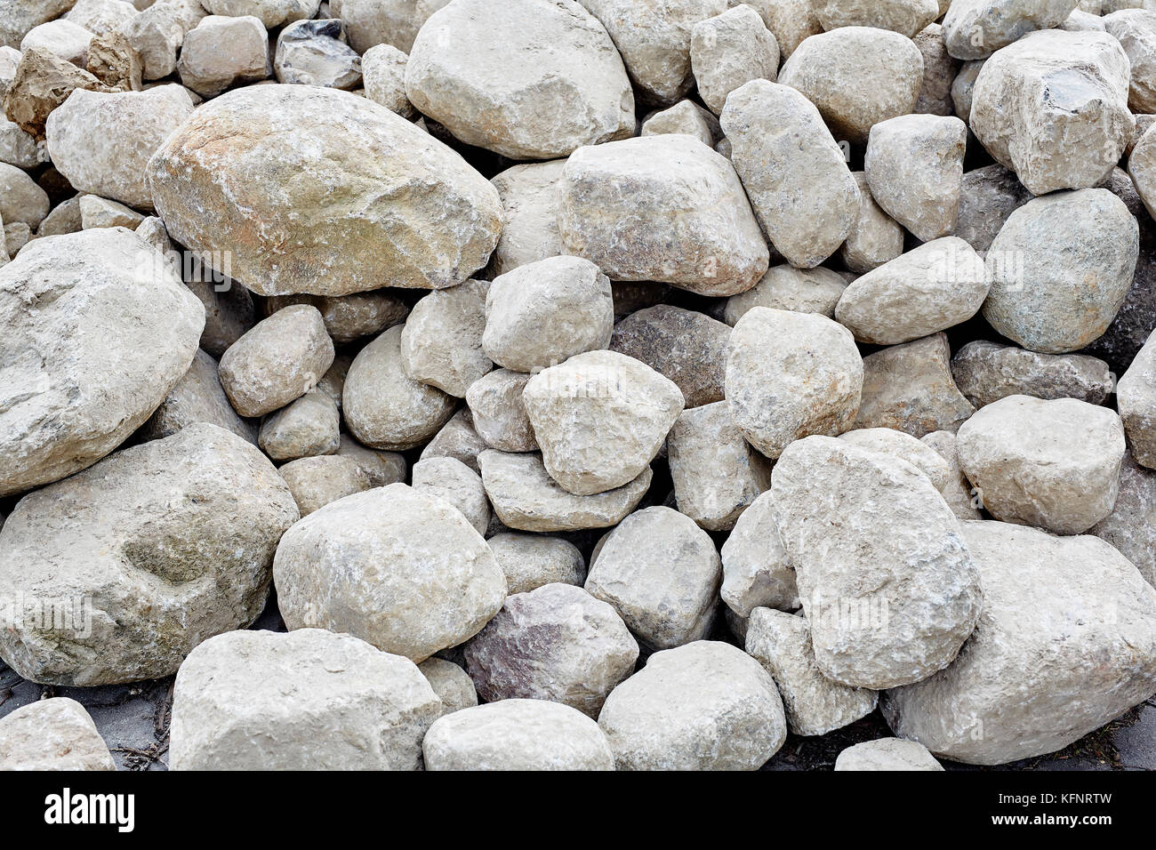 a heap of white stones Stock Photo - Alamy