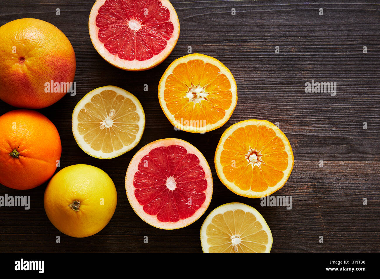 mixture of sliced citrus fruits Stock Photo - Alamy