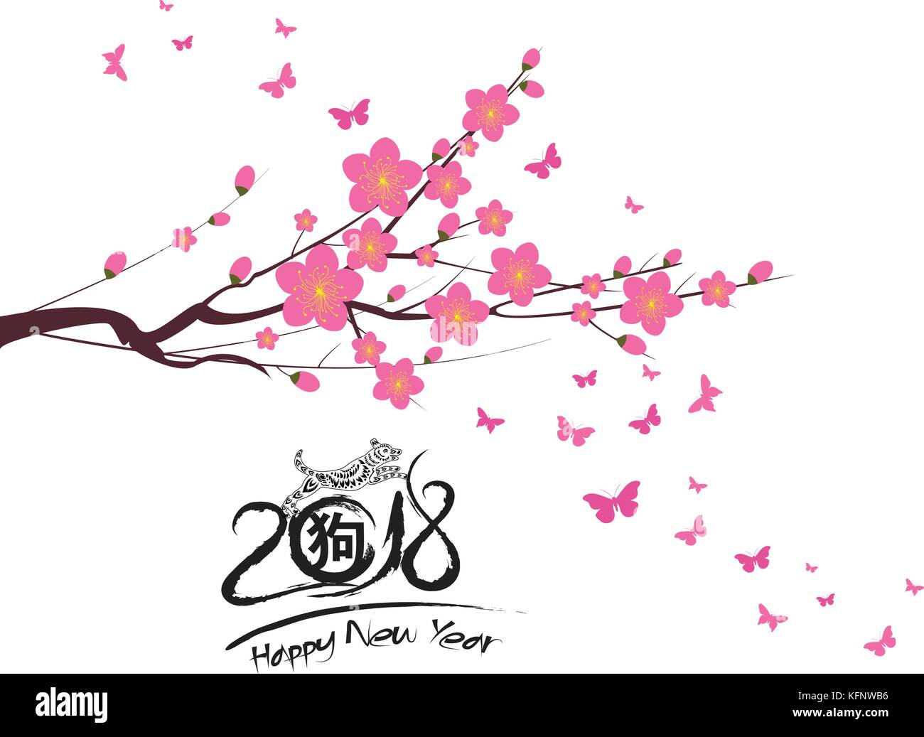 Dog blossom Stock Vector Images - Alamy