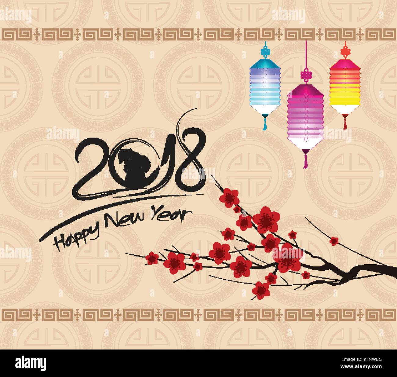 Plum blossom drawing hi-res stock photography and images - Alamy