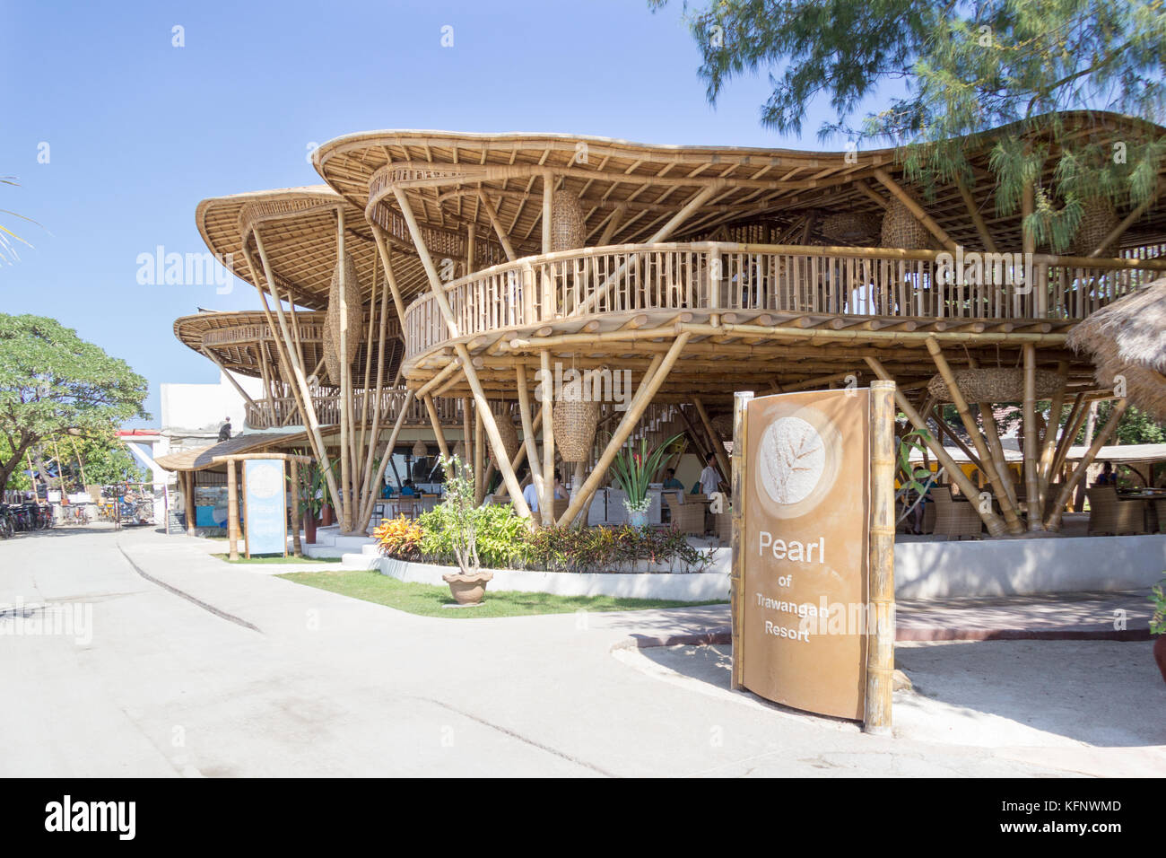 The Pearl of Trawangan resort Hotel, Gili Trawangan, Indonesia Stock ...