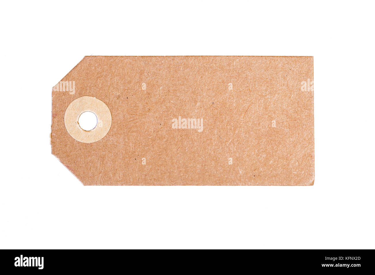 old paper gift tag empty copy space isolated on white Stock Photo - Alamy