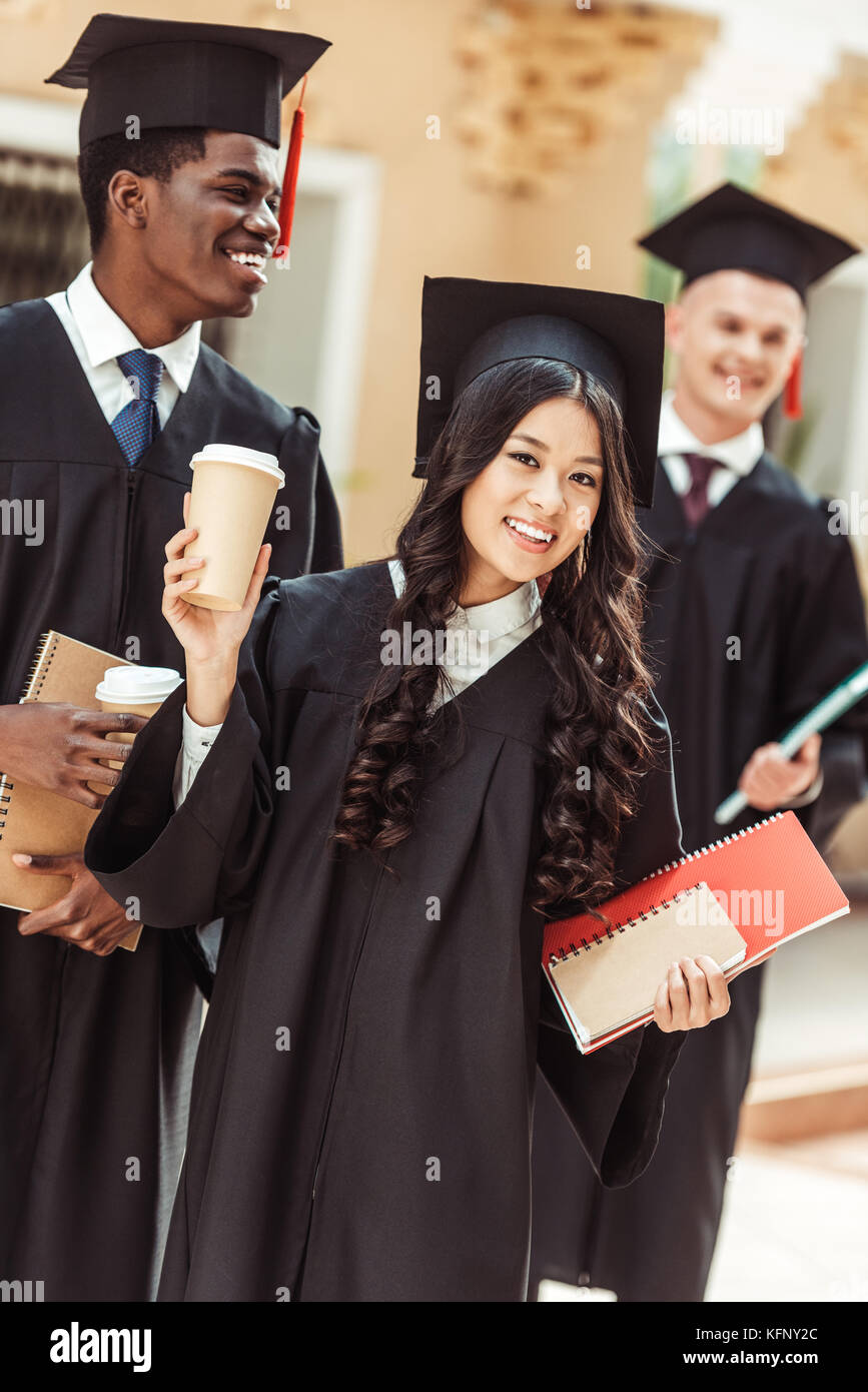 multiethnic graduated students Stock Photo - Alamy