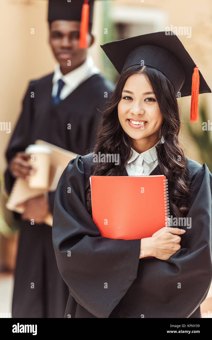 student girl in graduation costume Stock Photo - Alamy