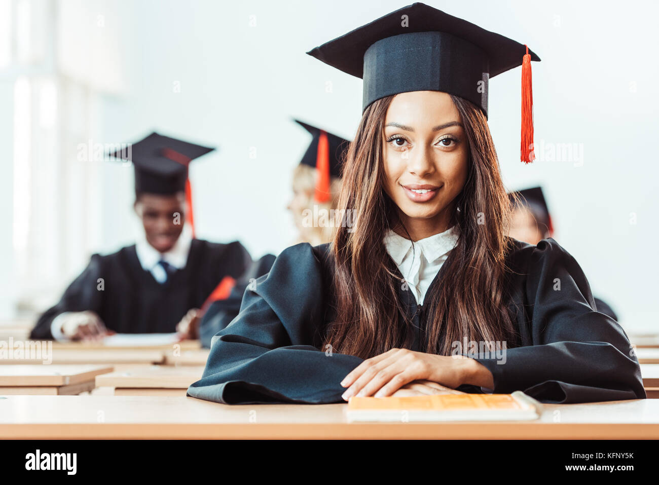 student girl in graduation costume Stock Photo - Alamy