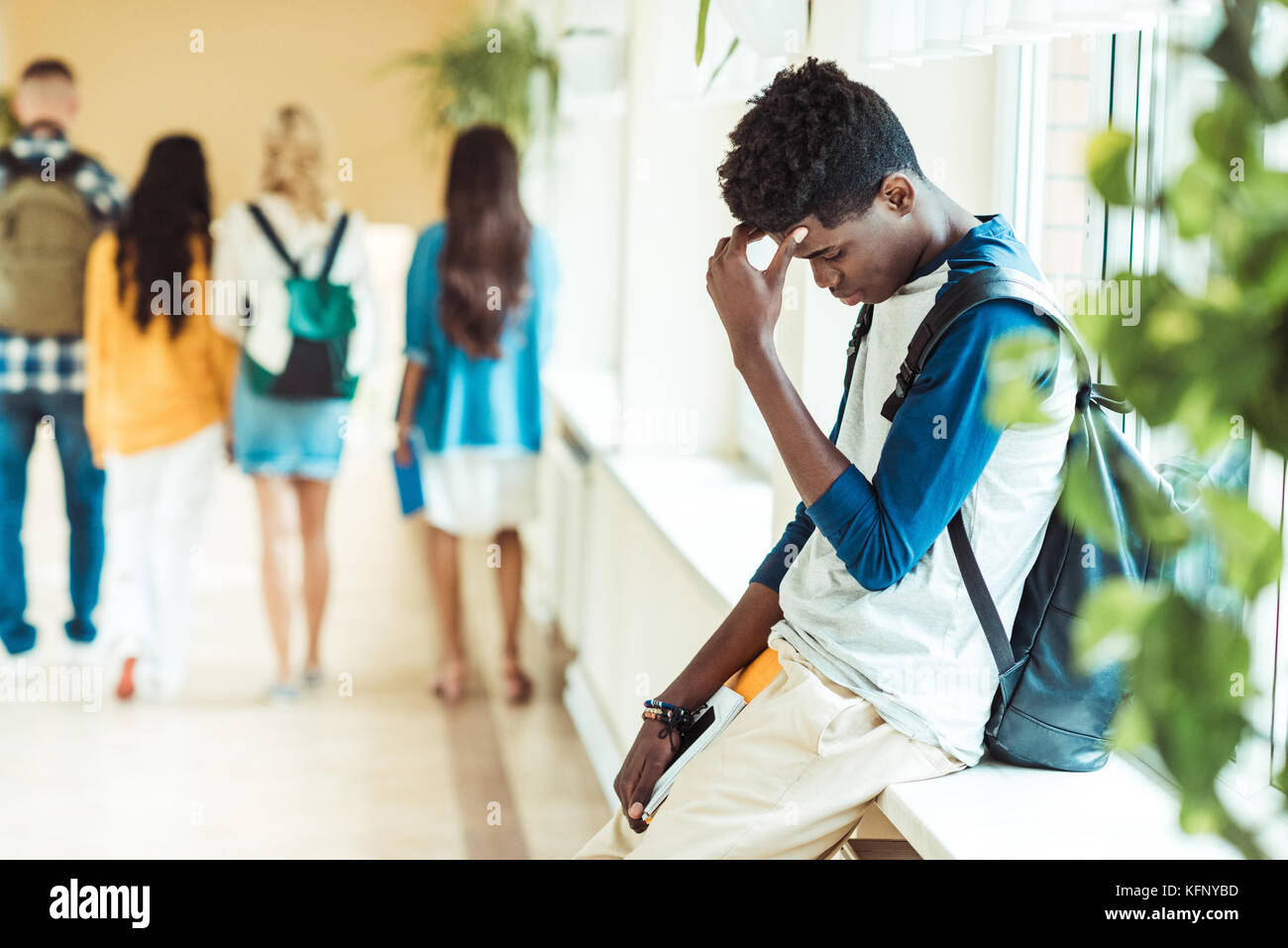 Tired students university hi-res stock photography and images - Alamy