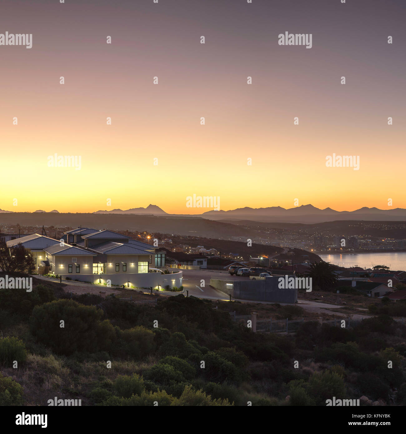 Mossel Bay at sunset, Western Cape, South Africa Stock Photo - Alamy