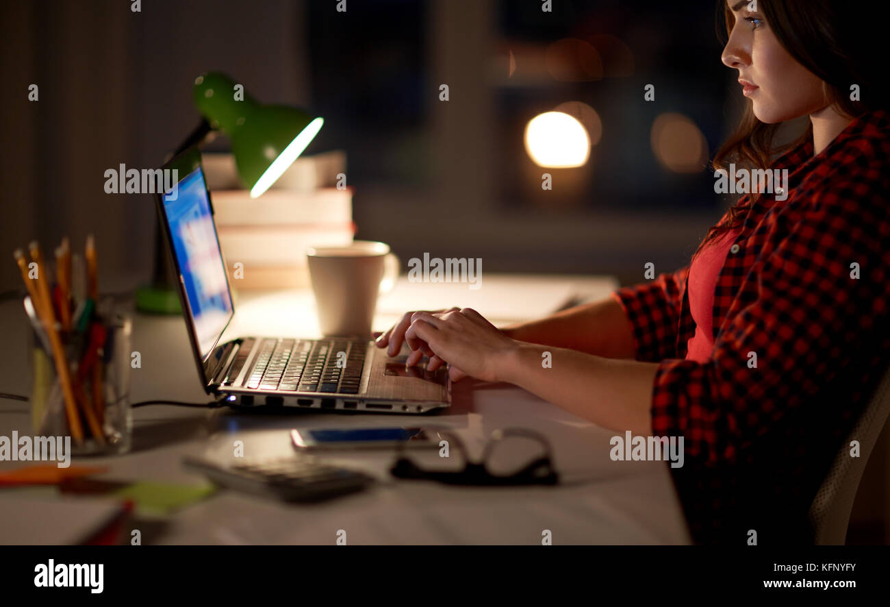 Night typing hi-res stock photography and images - Alamy