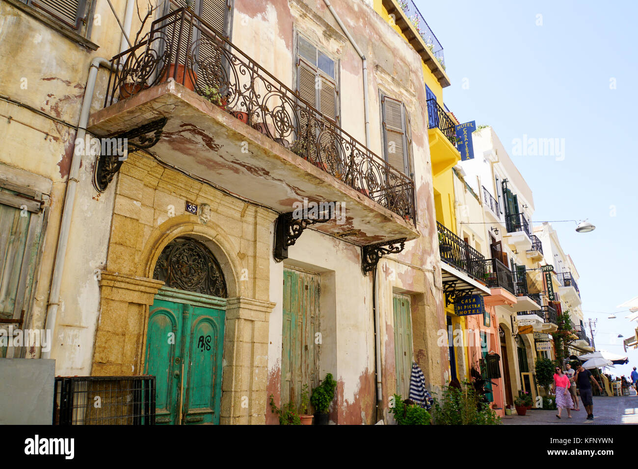 Building in Chania, Crete, Greece Stock Photo - Alamy