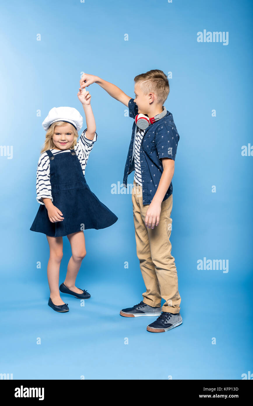 happy kids dancing Stock Photo - Alamy