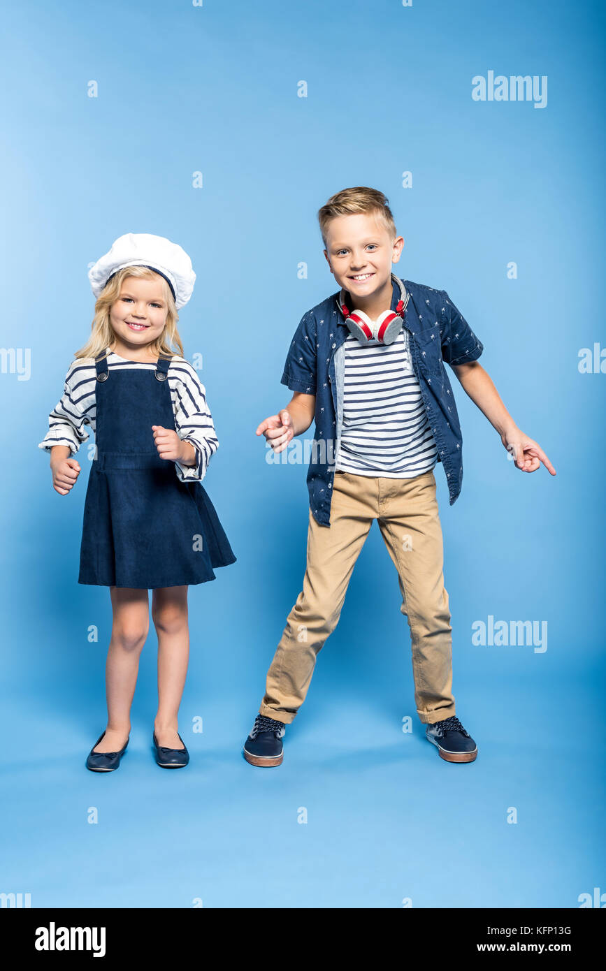 happy kids dancing Stock Photo - Alamy