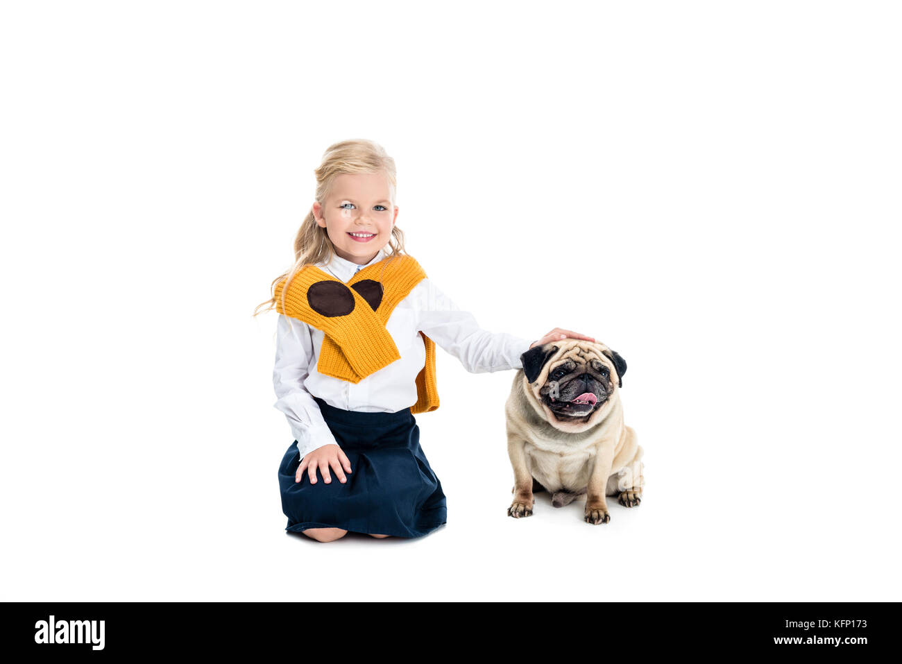 happy child with dog Stock Photo - Alamy