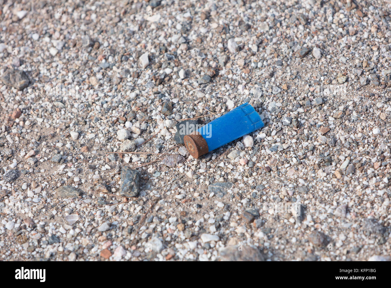 Rusty used shotgun shell on the ground Stock Photo - Alamy