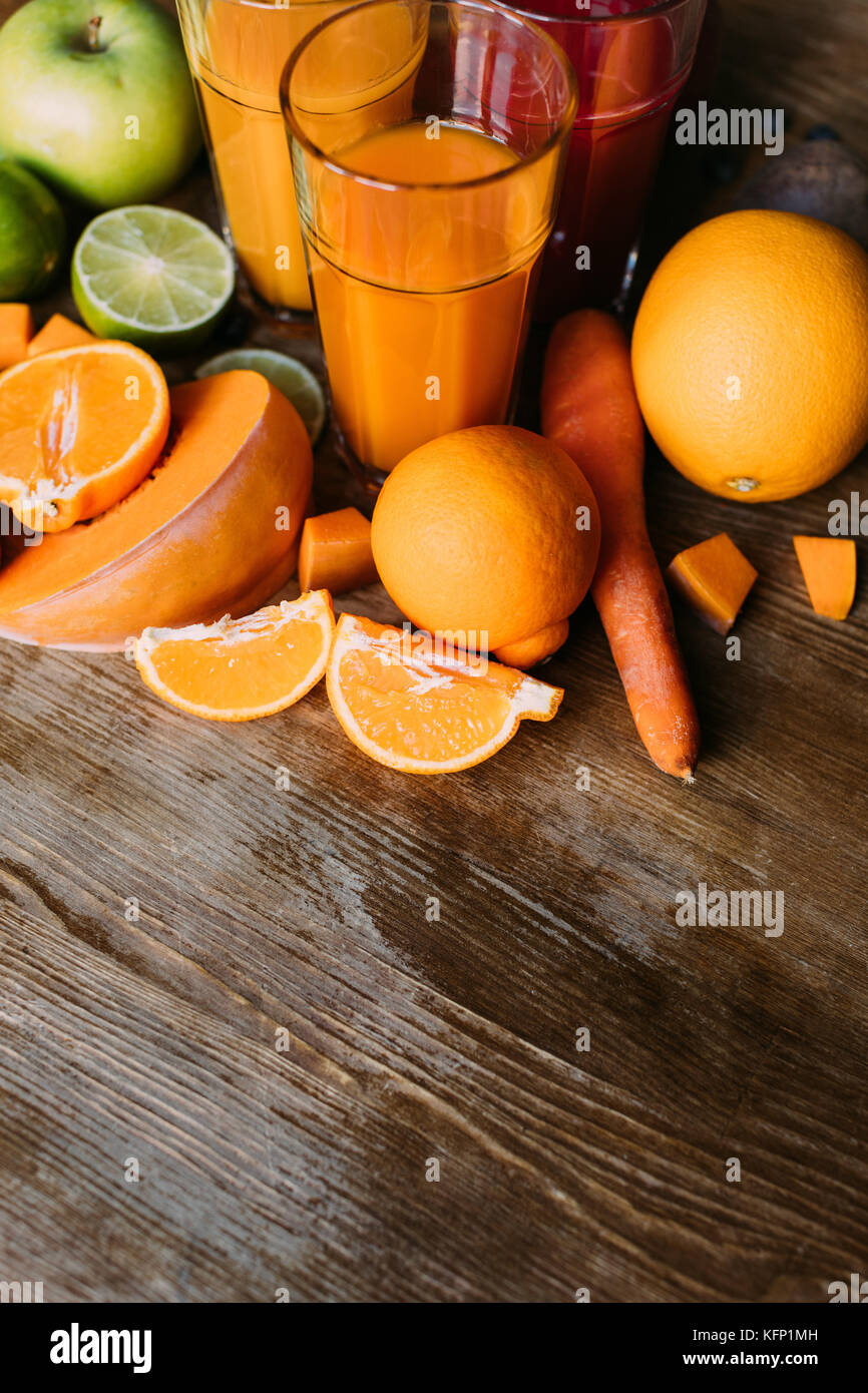 healthy smoothies with ingredients Stock Photo - Alamy