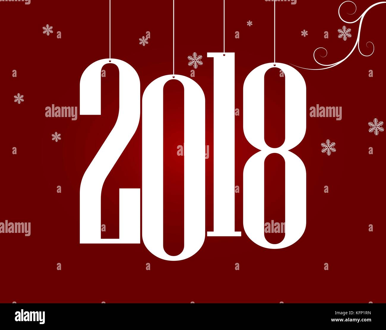 Beautiful christmas wreath decoration white Stock Vector Images - Alamy