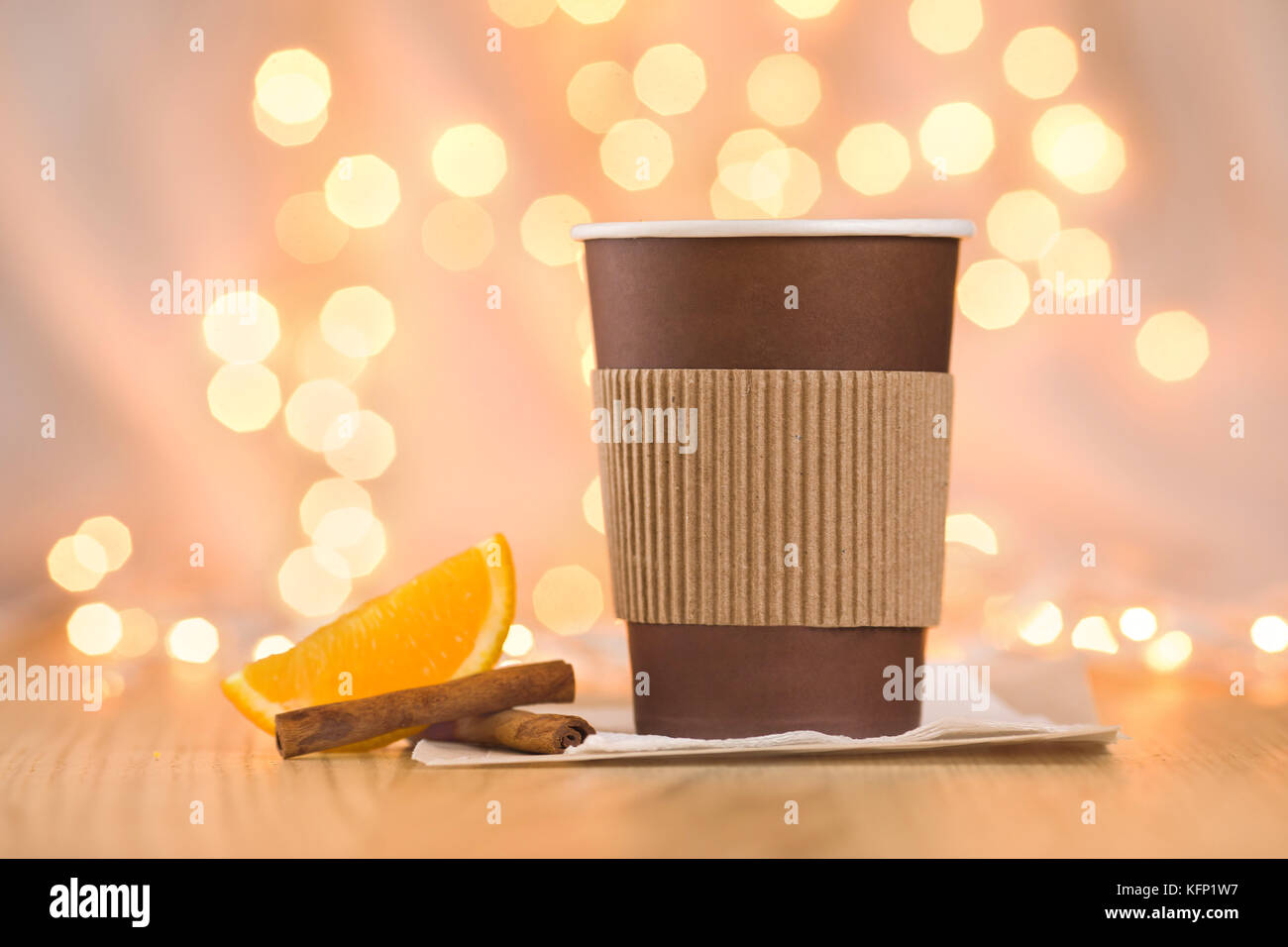 Cup with hot delicious drink Stock Photo - Alamy