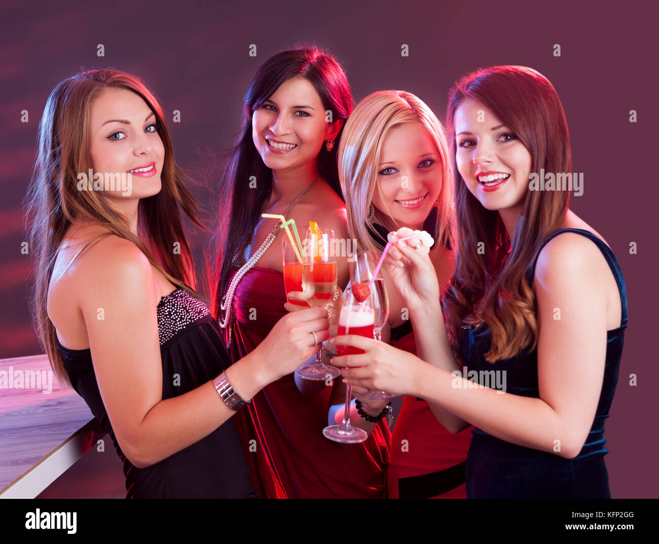 Night club partying girls hi-res stock photography and images - Alamy