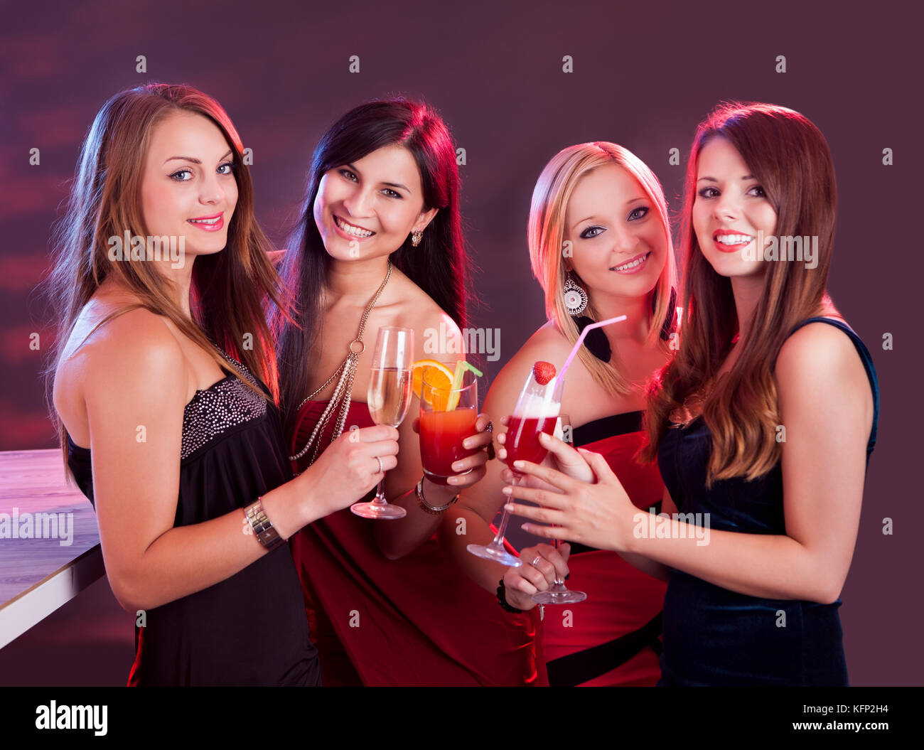 Night club partying girls hi-res stock photography and images - Alamy
