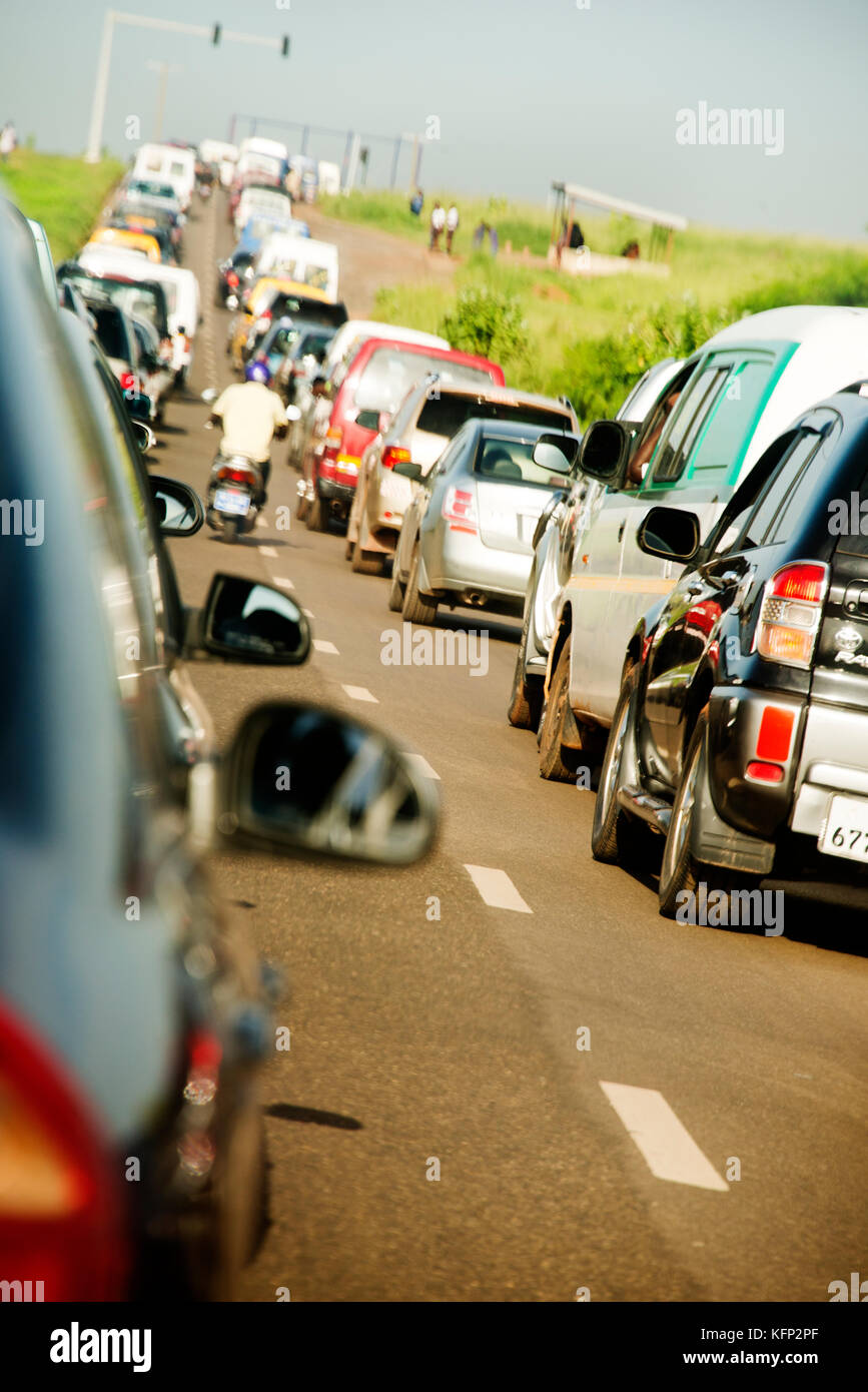 Traffic jam in Accra Stock Photo - Alamy