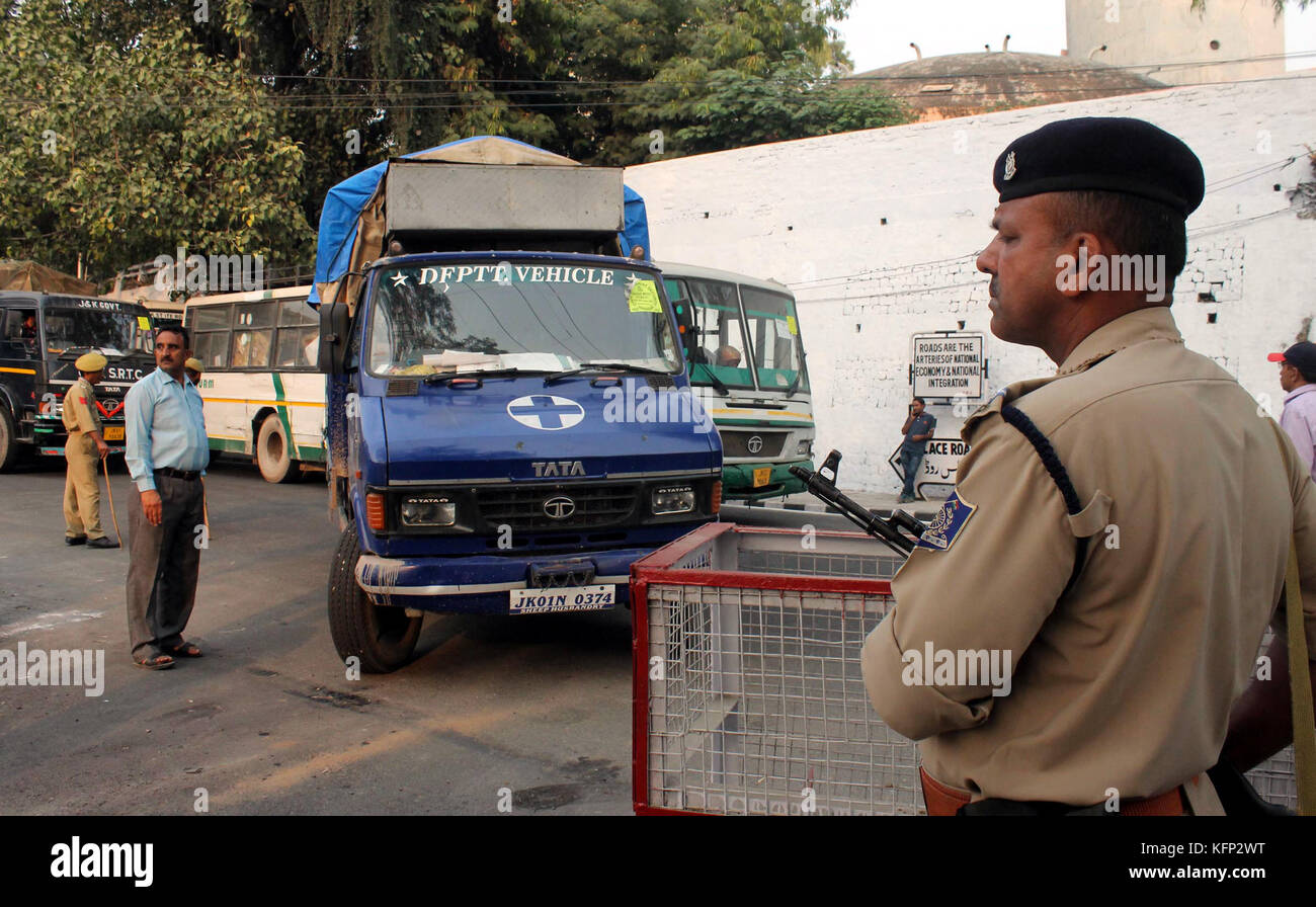 Indian paramilitary vehicles hi-res stock photography and images - Alamy