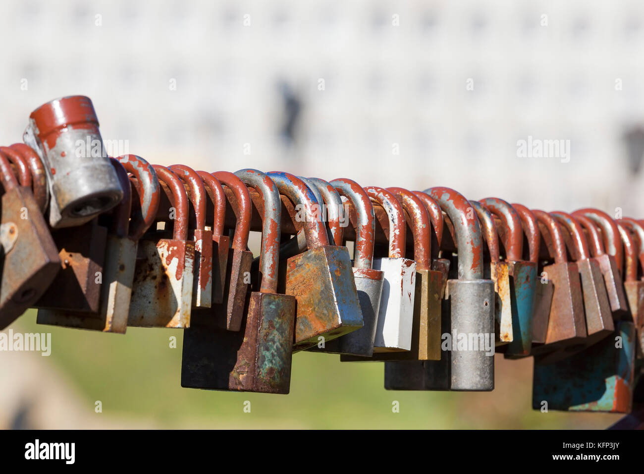 Wedding locks of love Stock Photo - Alamy